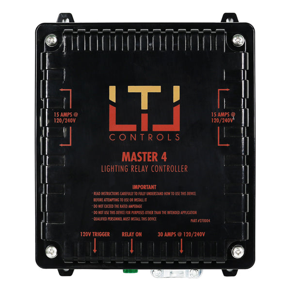 LTL MASTER 4 Four lighting relay controls, without timer (120v & 240v ...